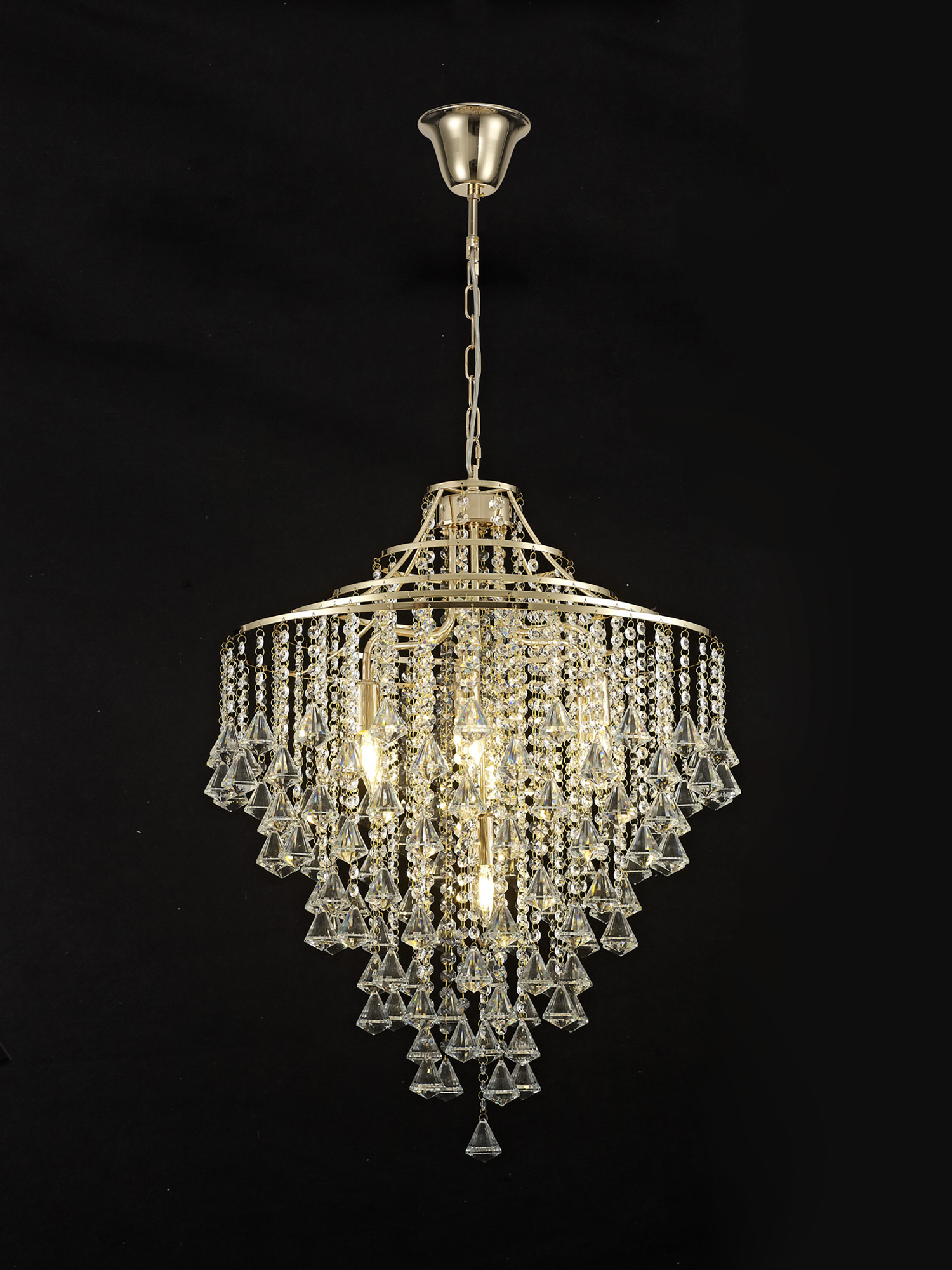 IL32775 Inina French Gold Diyas Inina Crystal Chandelier 9 Light (17kg ...