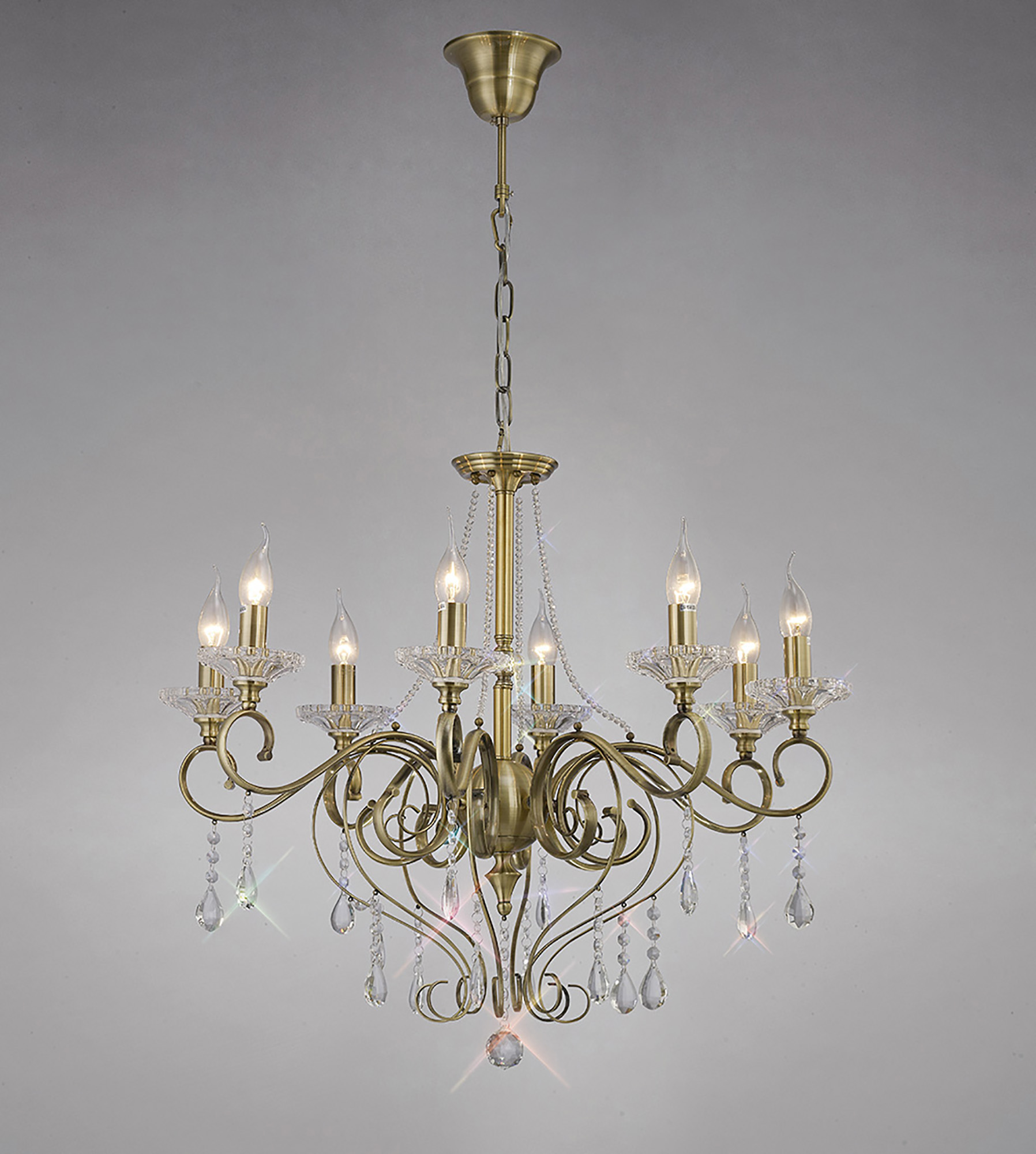 IL32078 Libra Diyas Libra Crystal Chandelier 8 Light - Inspired ...