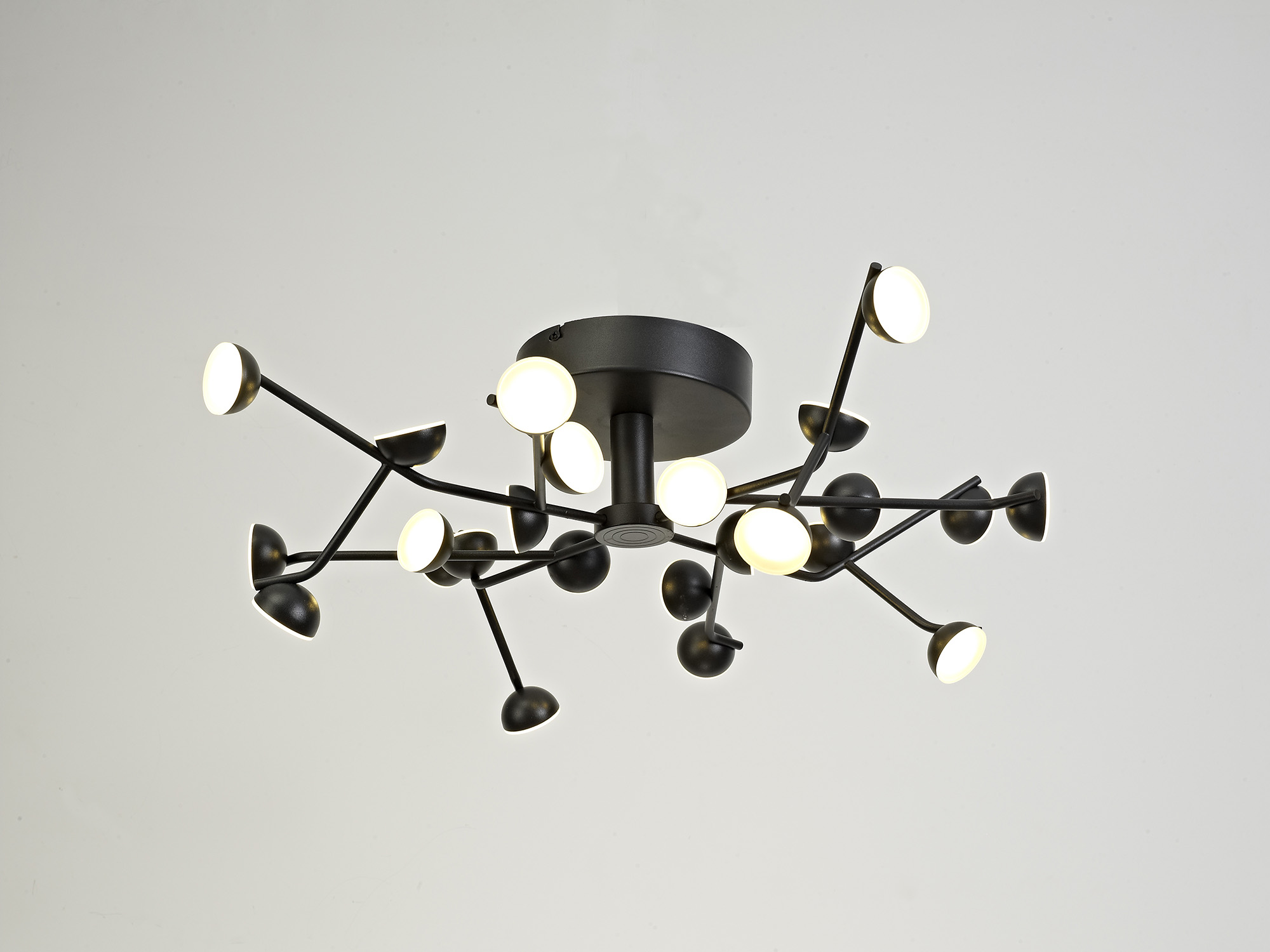 M6423 Adn Mantra Adn Pendant Round 24 Light 72W LED Black - Inspired ...