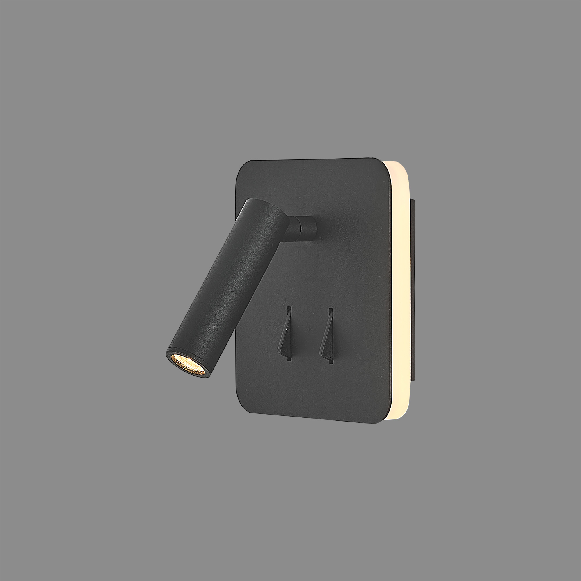 M7826 Cayman Mantra Fusion Cayman Square Wall + Reading Light 6W + 3W ...