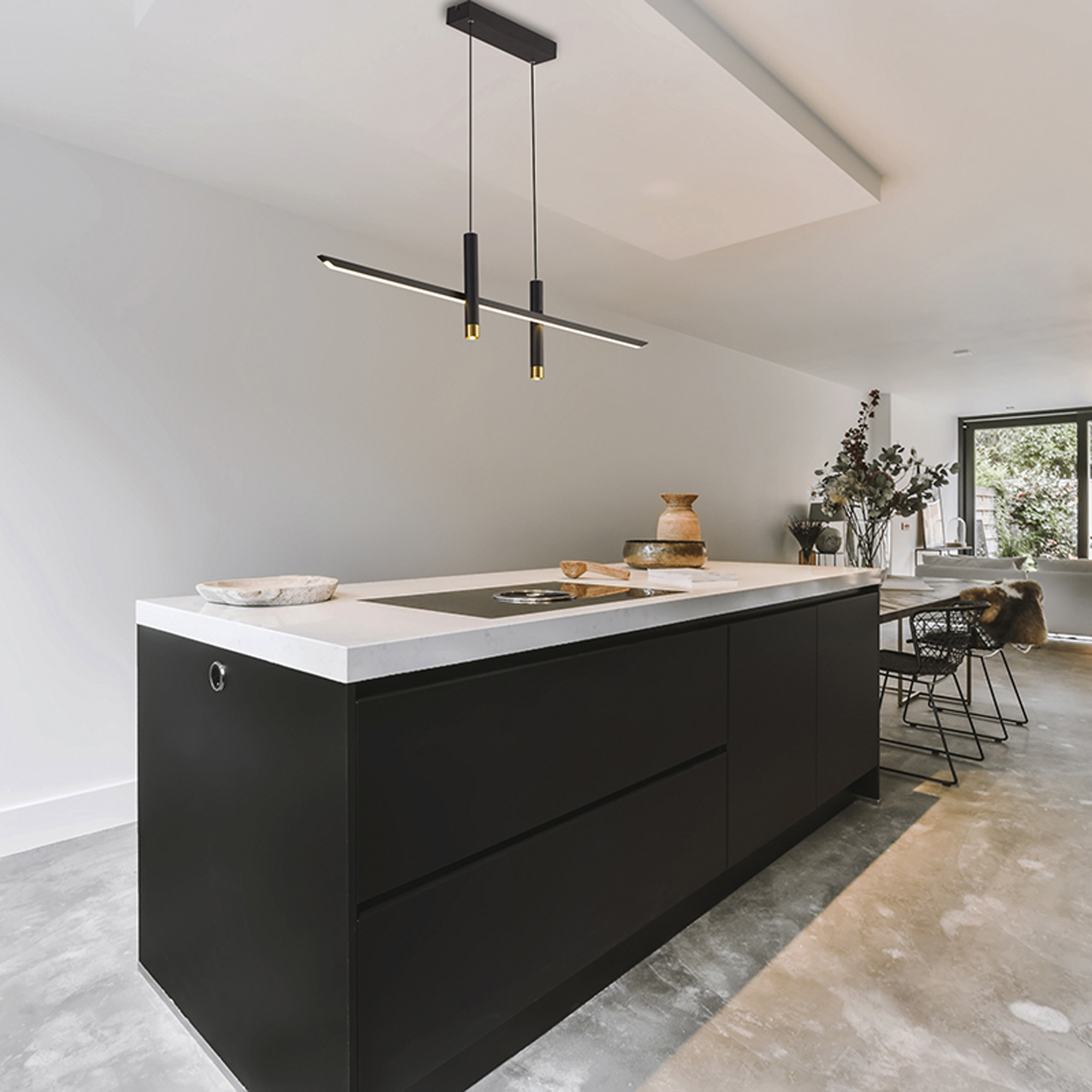 M7983 Esparta Mantra Esparta Pendant 50W LED Black - Inspired Lighting Ltd.
