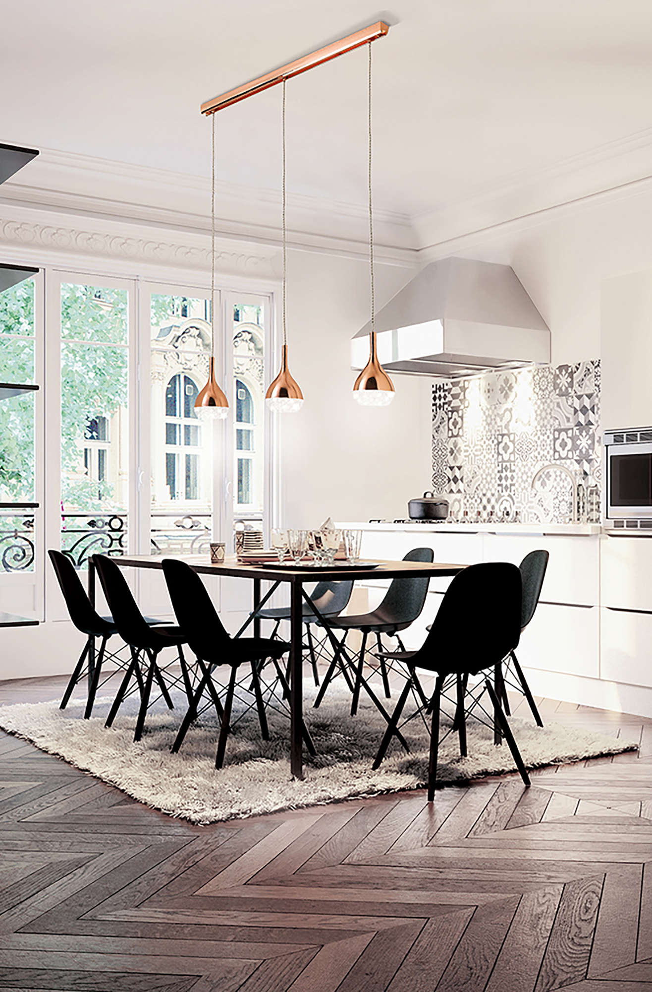 M5168 Khalifa Mantra Khalifa 18W LED Pendant Light - Inspired Lighting Ltd.