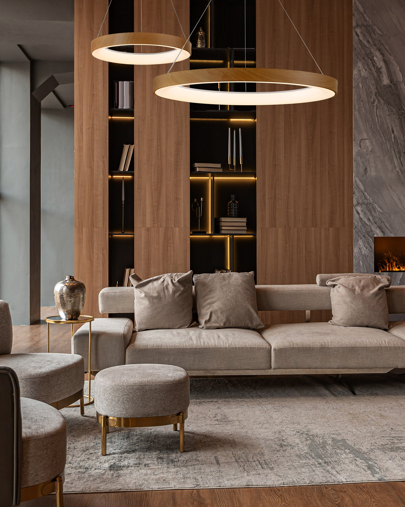 M8057 Niseko Black Mantra Fusion Niseko Ceiling Triangular 48W LED ...