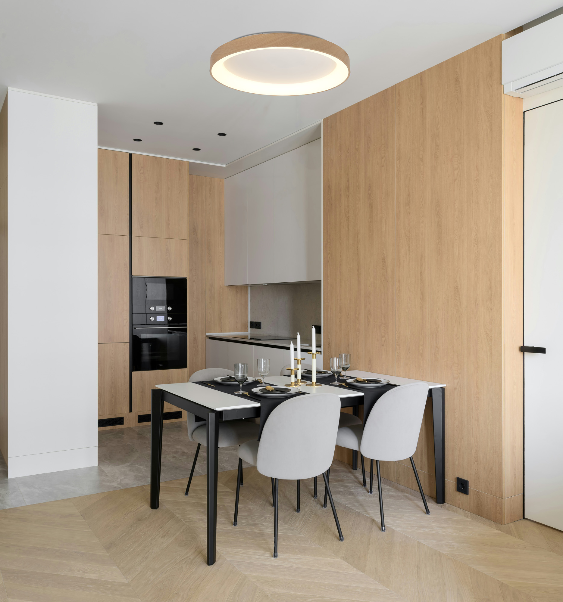 M8581 Niseko II Black Mantra Niseko II Ring Ceiling 50cm 40W LED Black ...