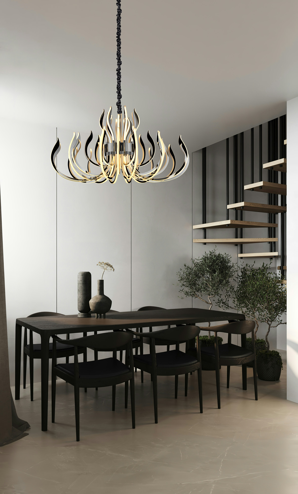 M5561 Versailles Mantra Versailles 155W LED, 3 Way Relay, Pendant Light ...