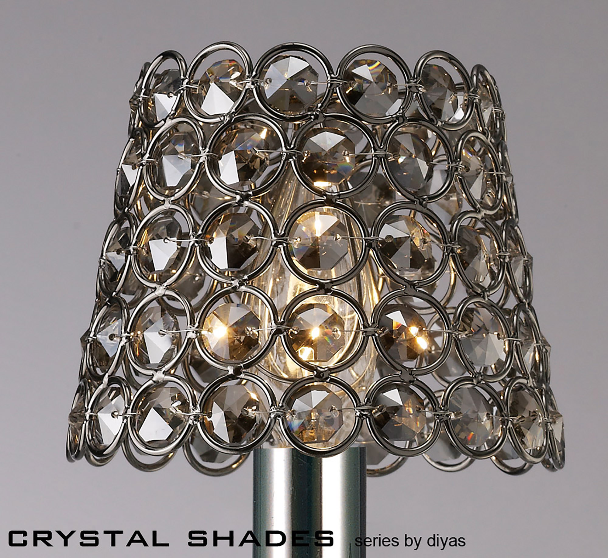 Glass Crystal Shades Clip-On Shades - Inspired Lighting Ltd.