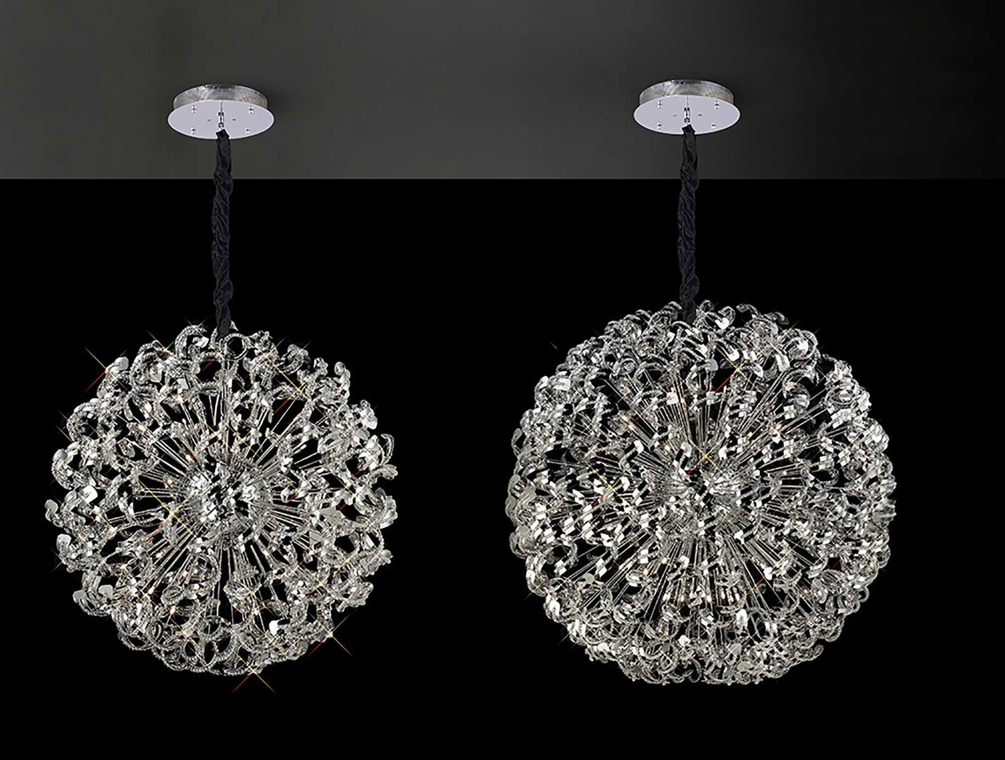 Crystal Ceiling Lights Statement Crystal Fittings LED Components ...