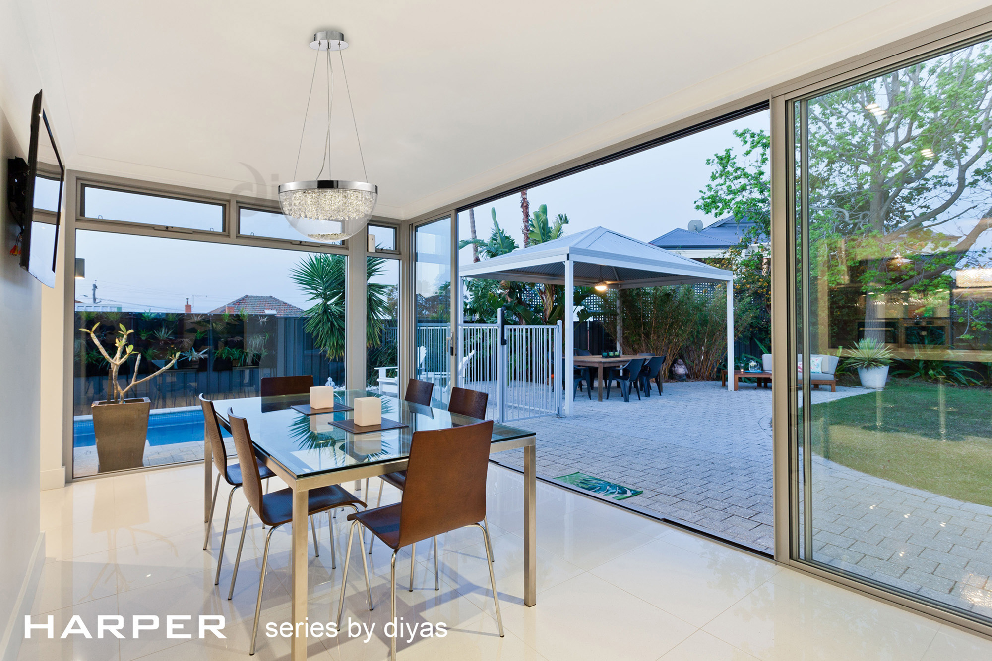 IL80012 Harper Diyas Harper Crystal 21W LED Pendant Light - Inspired ...