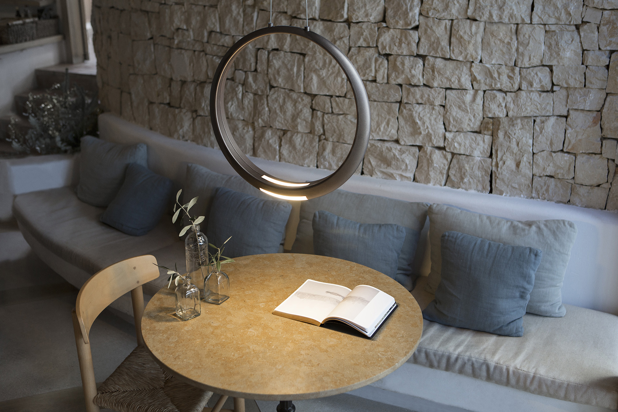 M6171 Ring Mantra Ring Pendant Round 23W LED Bronze - Inspired Lighting ...