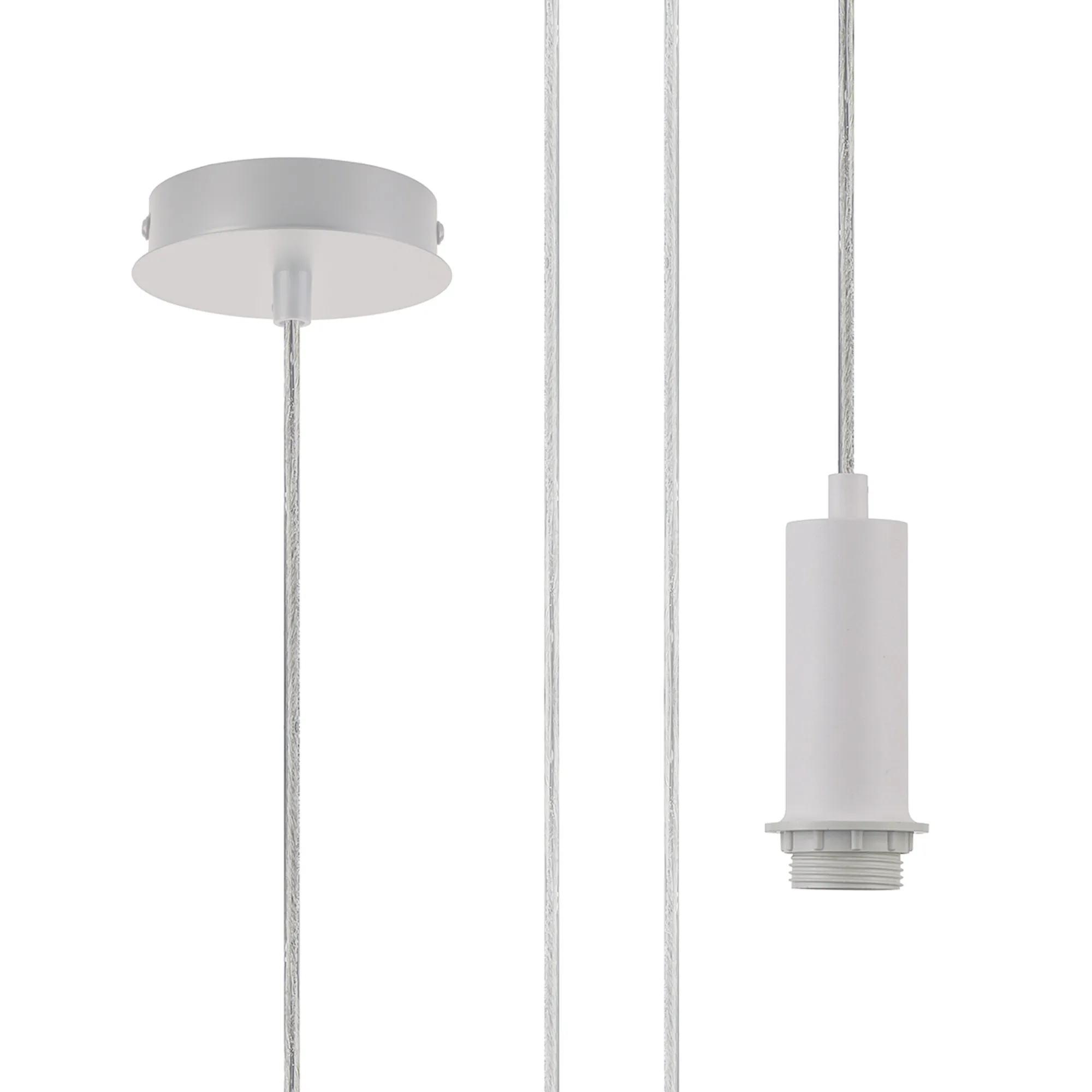 D1053WH Wick Short Body E27 Deco Wick 10cm Body, 5m Single Pendant ...