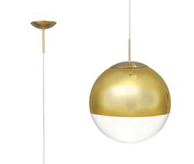D0126 Miranda Deco Miranda 25cm Glass Pendant 1 Light Copper - Inspired ...
