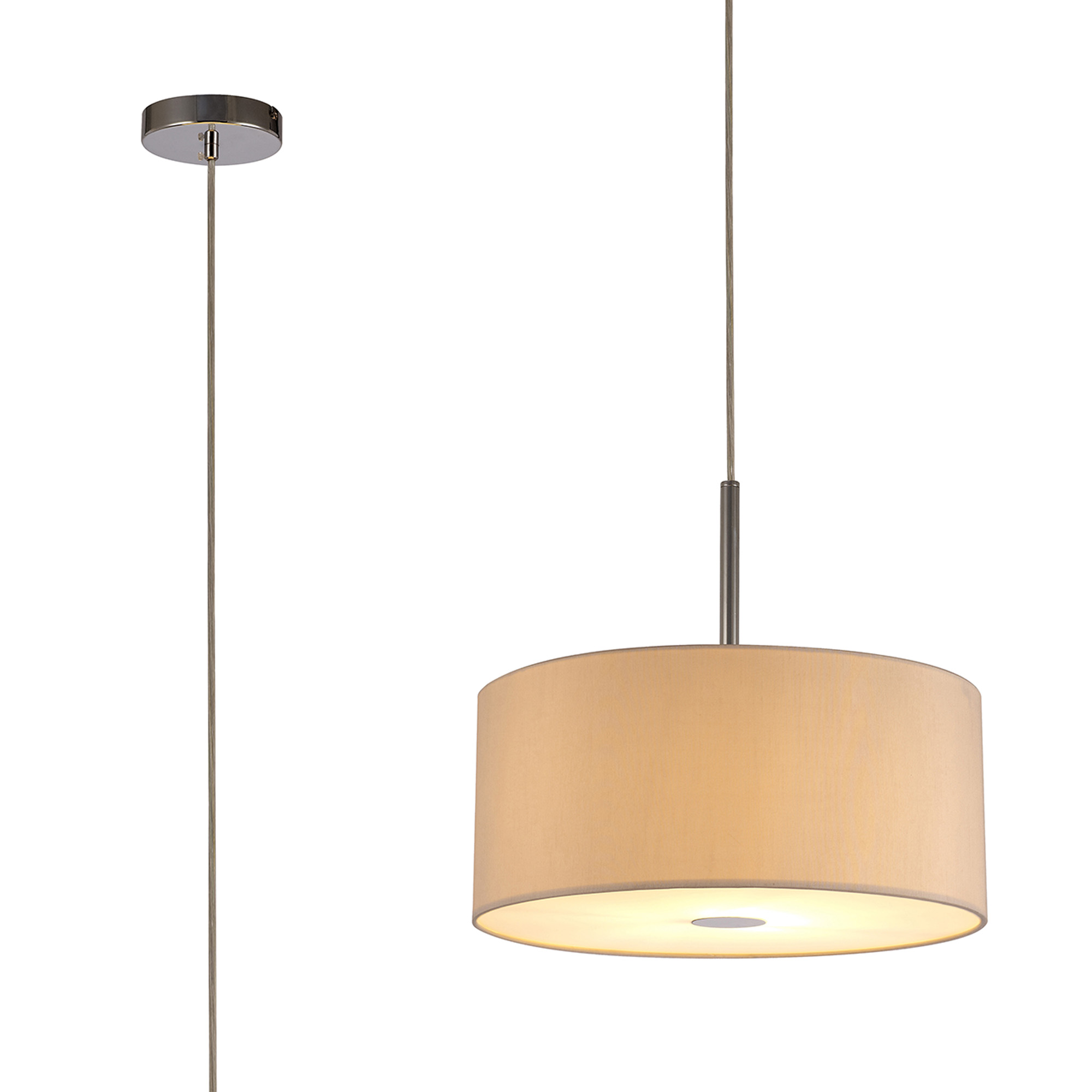 DK0152 Baymont CH NU Deco Baymont 60cm Pendant 1 Light Polished Chrome ...