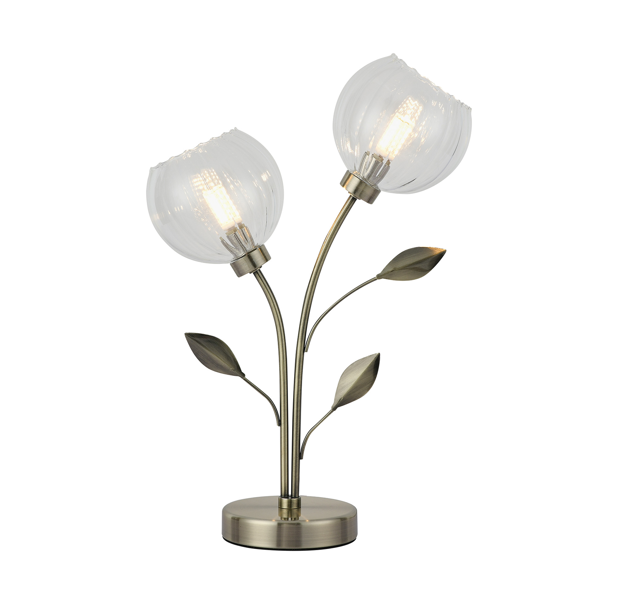D0844AB Elm Deco Elm Table Lamp 2 Light Antique Brass - Inspired ...