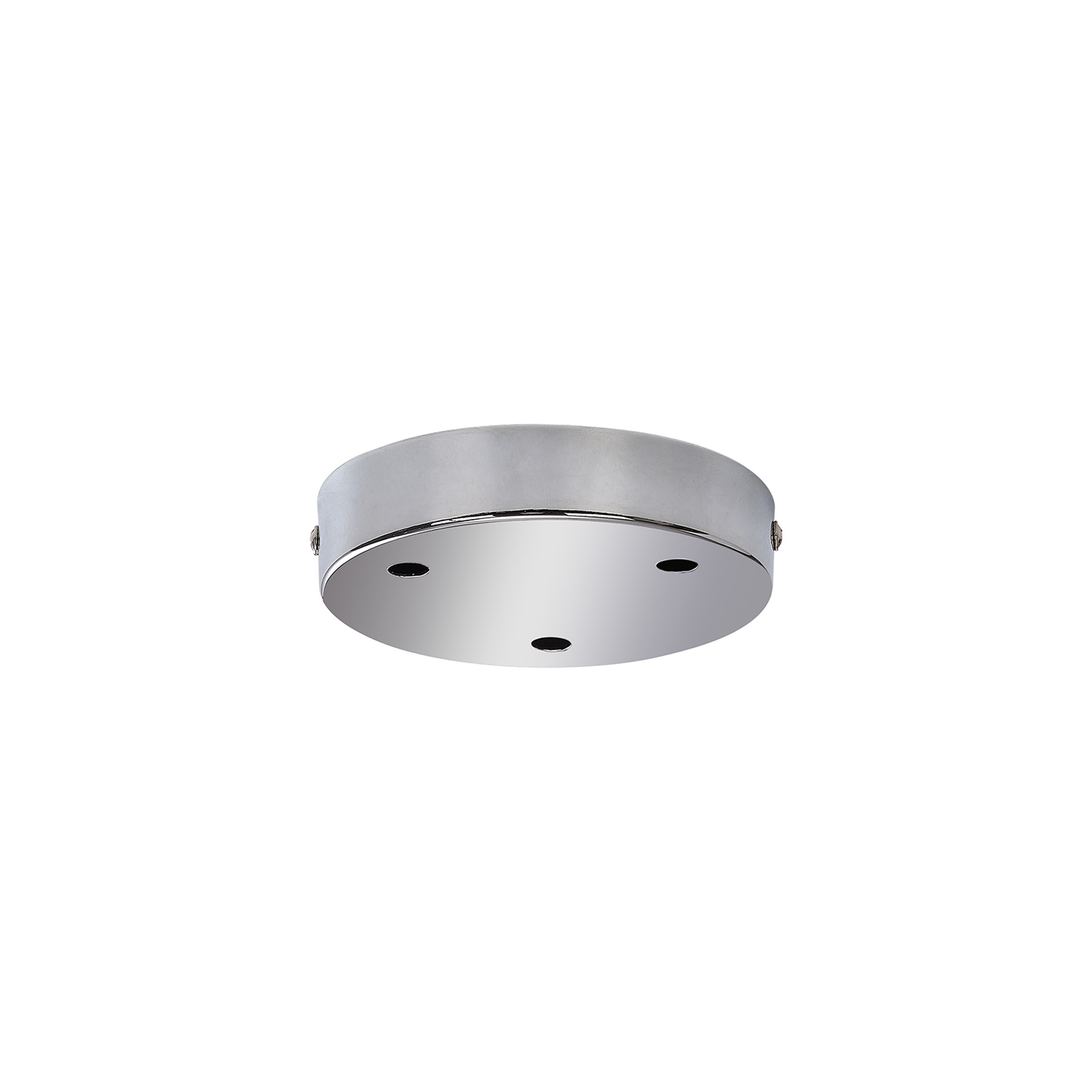 D0827CH Hayes Chrome Deco Hayes 3 Hole 12cm Round Ceiling Plate ...