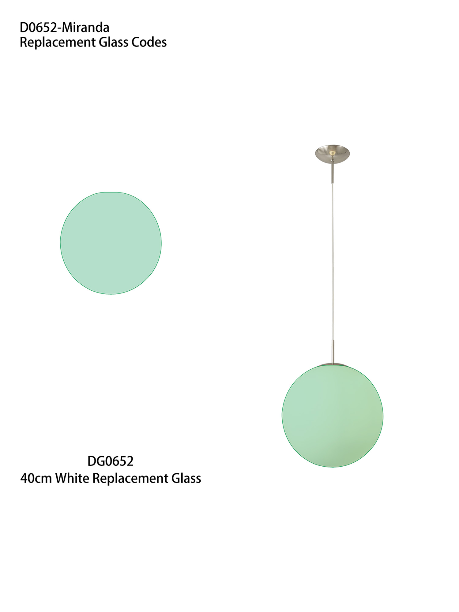 D0126 Miranda Deco Miranda 25cm Glass Pendant 1 Light Copper - Inspired ...