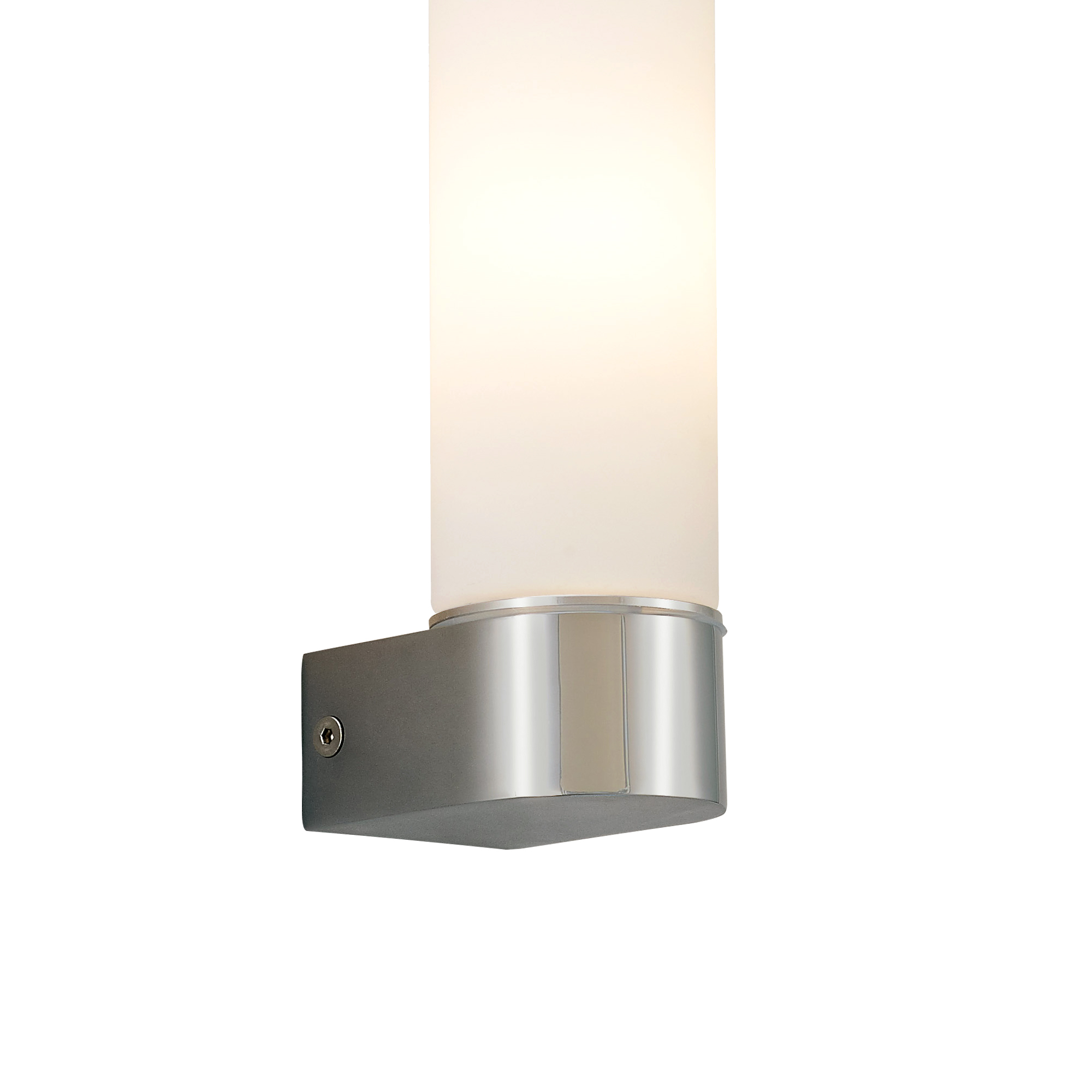 D0387 Tasso Deco Tasso Glass IP44 1 Light Wall Lamp Polished Chrome ...