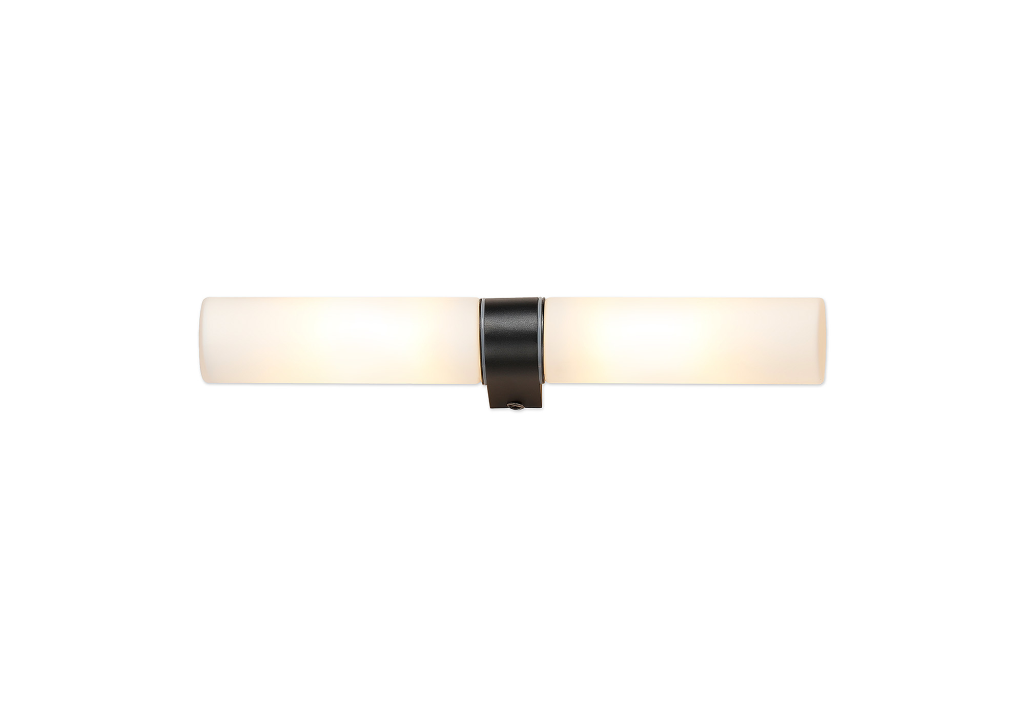 D0641 Tasso Deco Tasso Glass IP44 2 Light Wall Lamp Satin Black ...