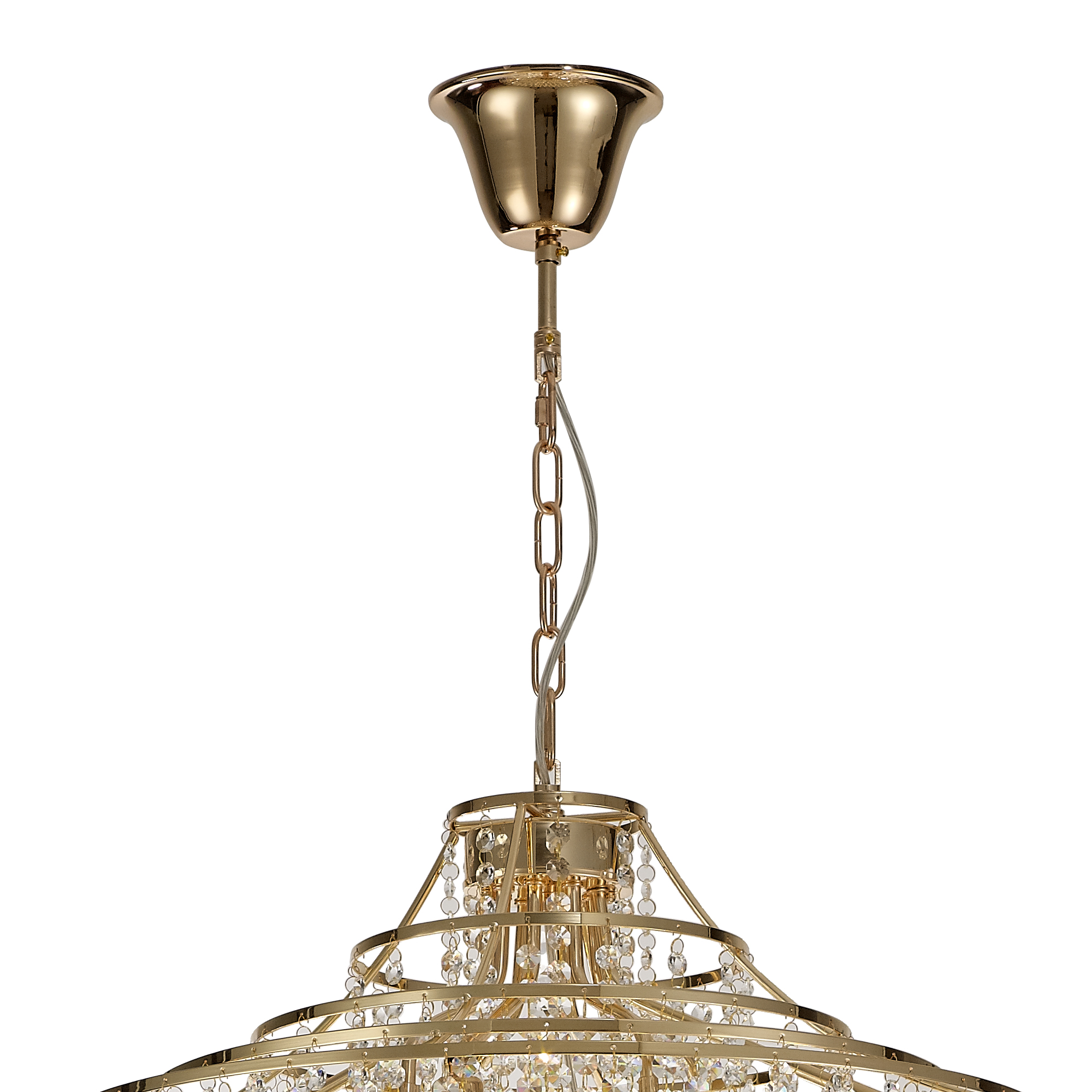 IL32775 Inina French Gold Diyas Inina Crystal Chandelier 9 Light (17kg ...
