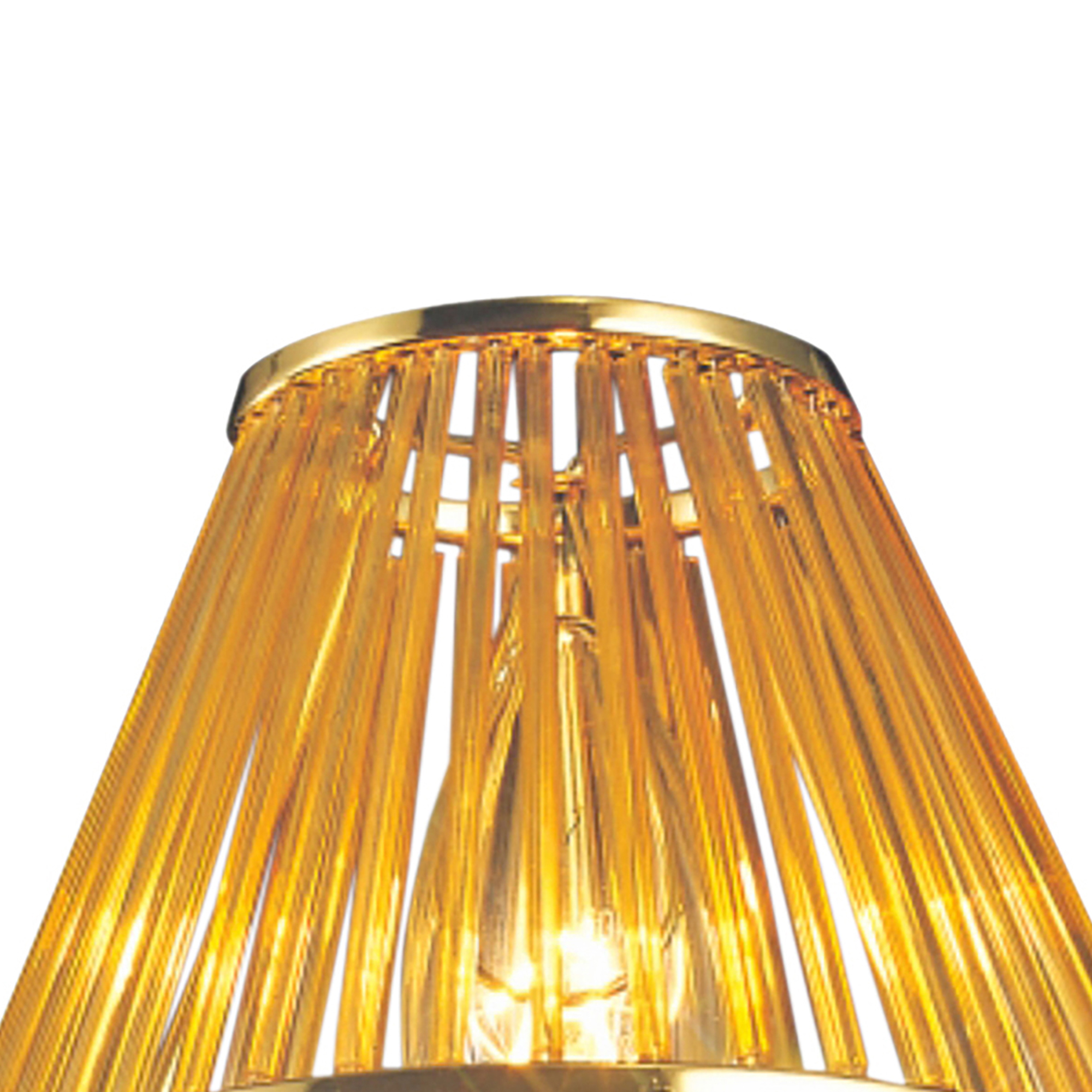 IL30500 Crystal Shades Diyas Crystal and Glass Rod Clip-On Shade ...