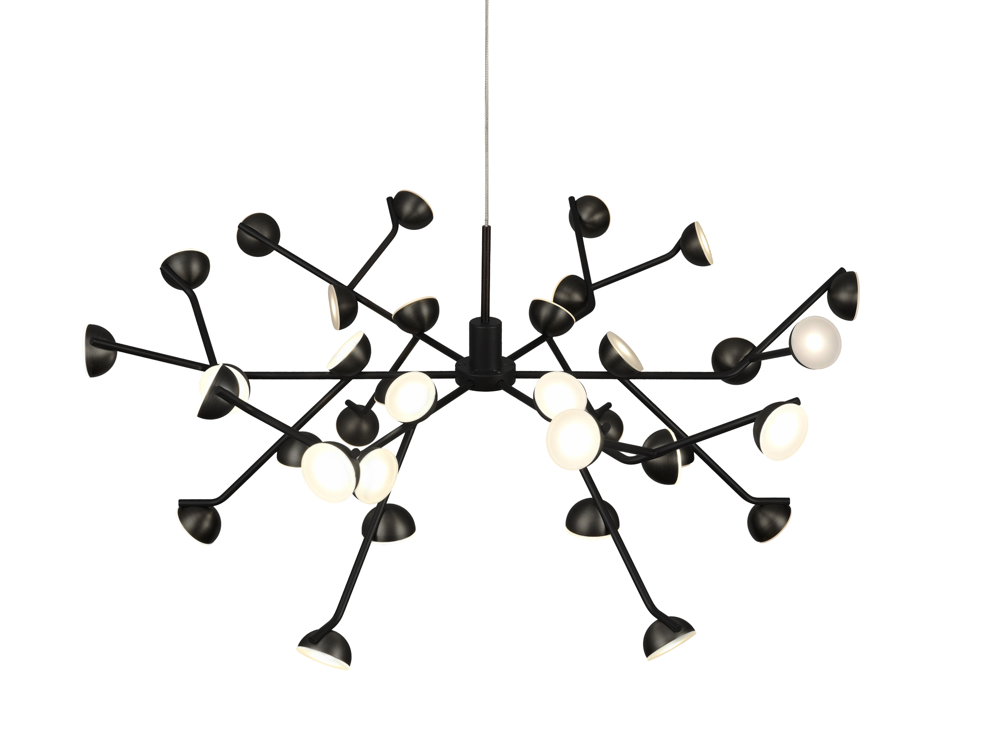 M6417 Adn Black Mantra Adn Pendant Round 36 Light 100W LED Black ...
