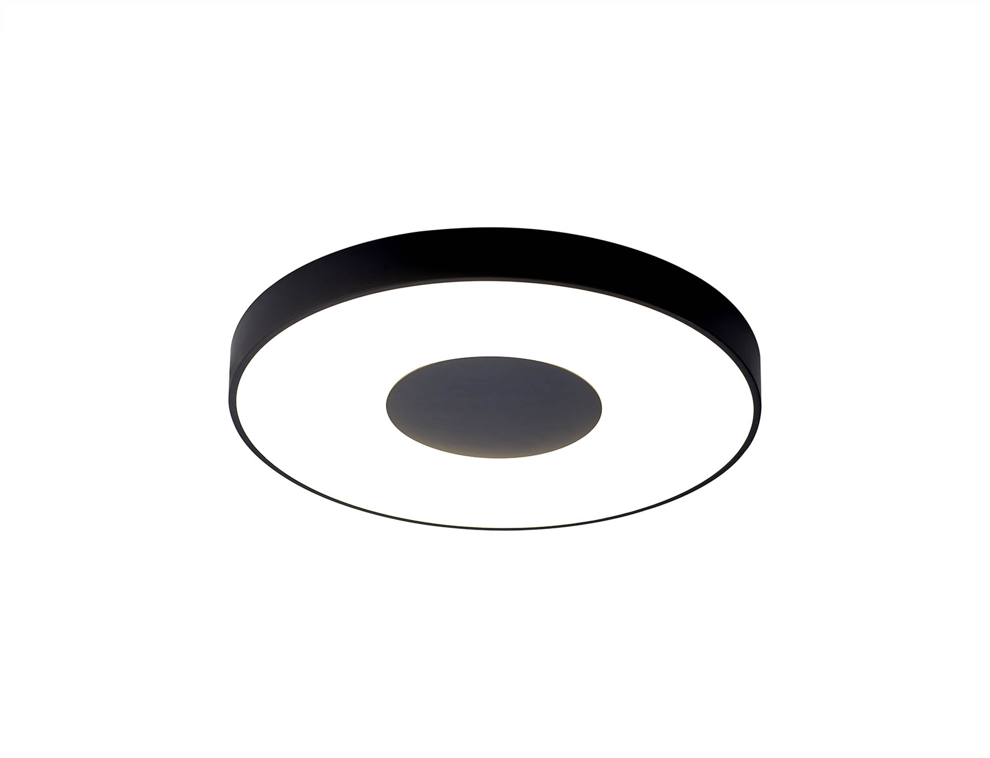 M7564 Coin Round Mantra Coin 80W LED Round Flush Ceiling Black ...