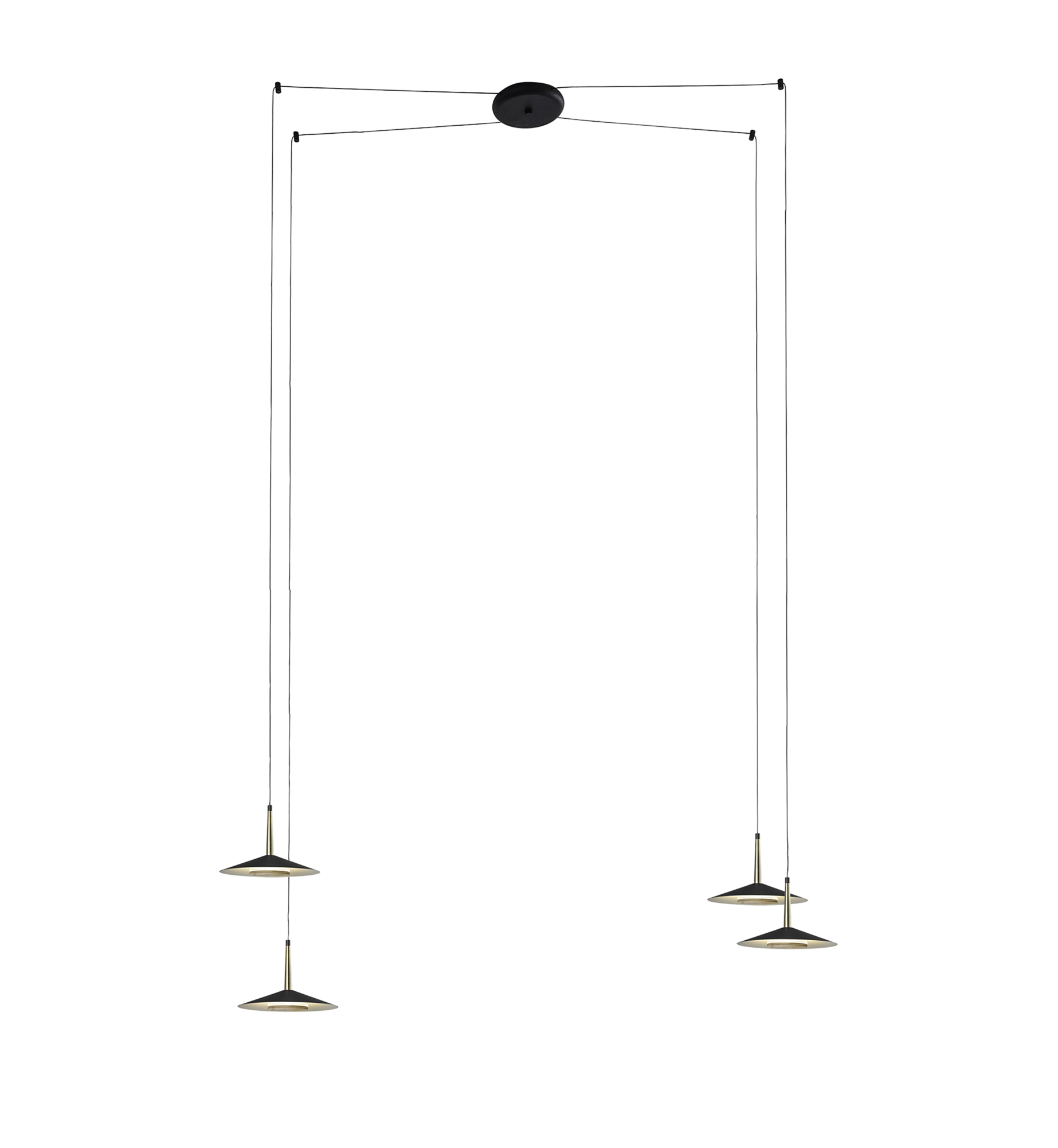 M7307 Orion Mantra Orion Pendant 4 Light 32W LED - Inspired Lighting Ltd.