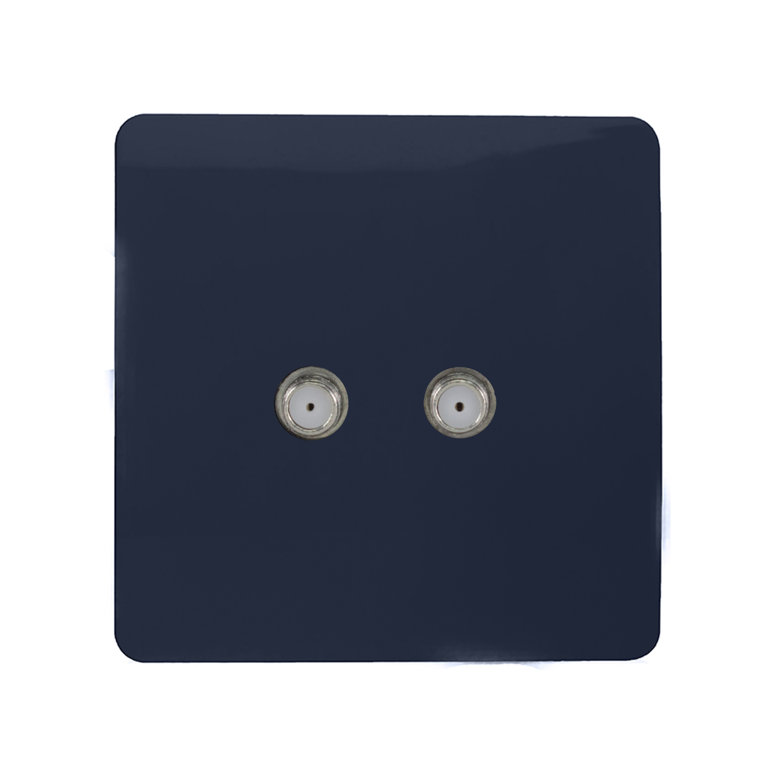 ART-2SATNV Navy Trendi 2 Gang F-Type Satellite Televison Socket Navy ...