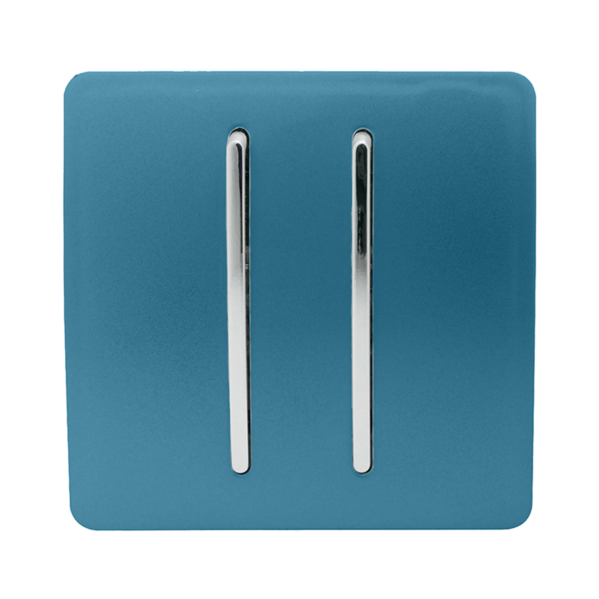 ART-SS4OB Ocean Blue Trendi 2 Gang 2 Way Rocker Light Switch 10AX Ocean ...