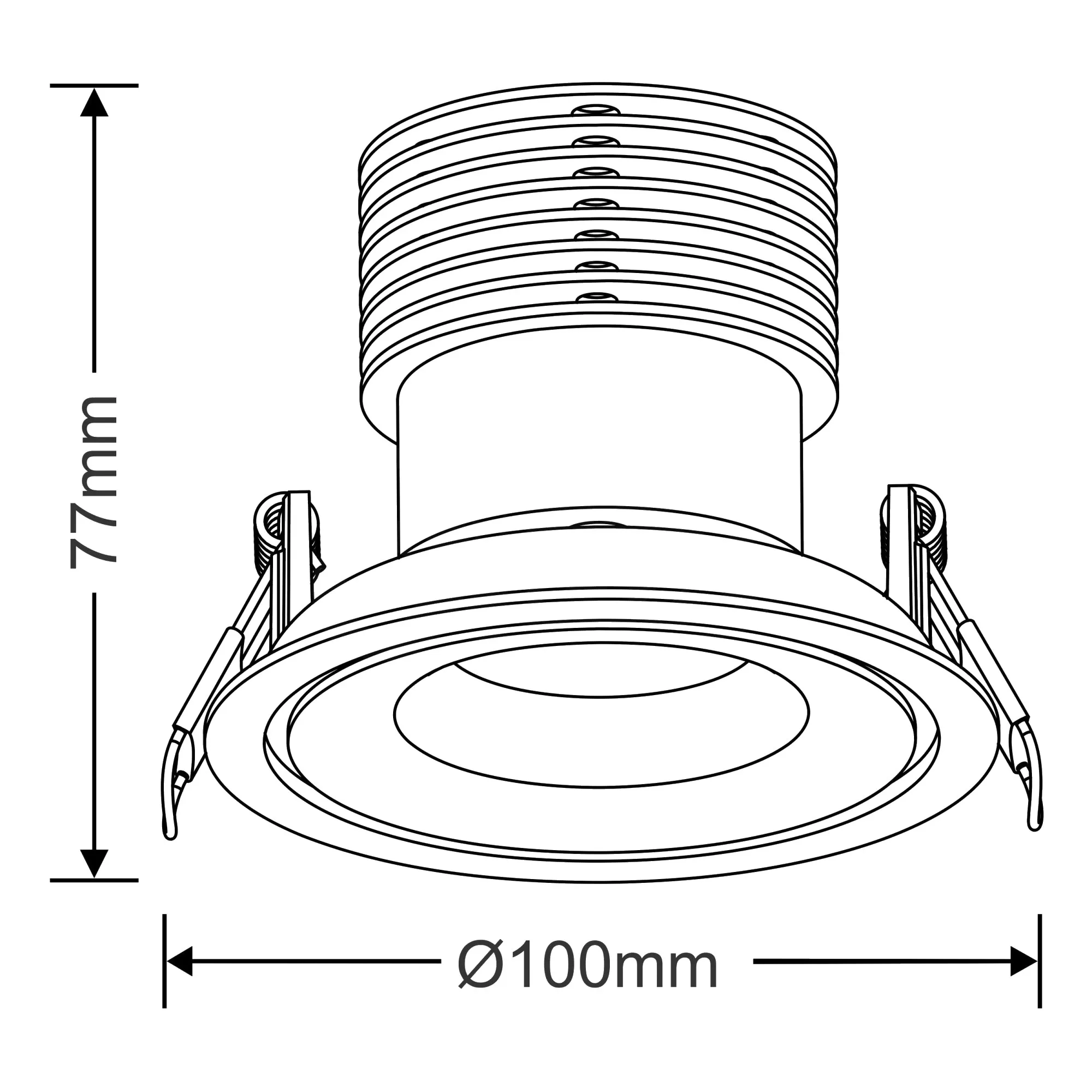 DM200517 Bolor 11 Dlux Bolor 11, 11W LED Downlight 780lm 40° 4000K IP20 ...