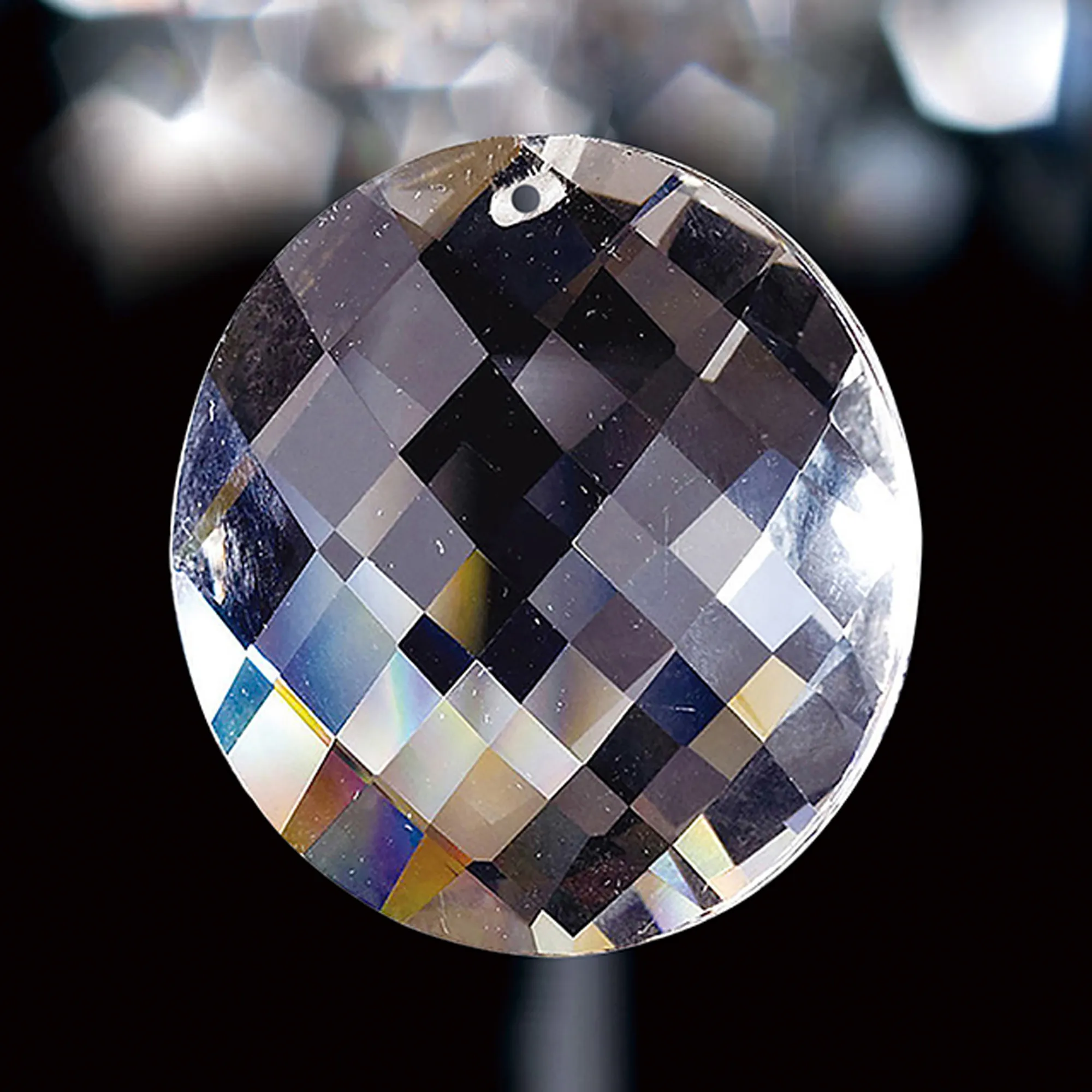 C40060 Crystal Droplet Diyas Crystal Disc Without Ring 45mm - Inspired ...