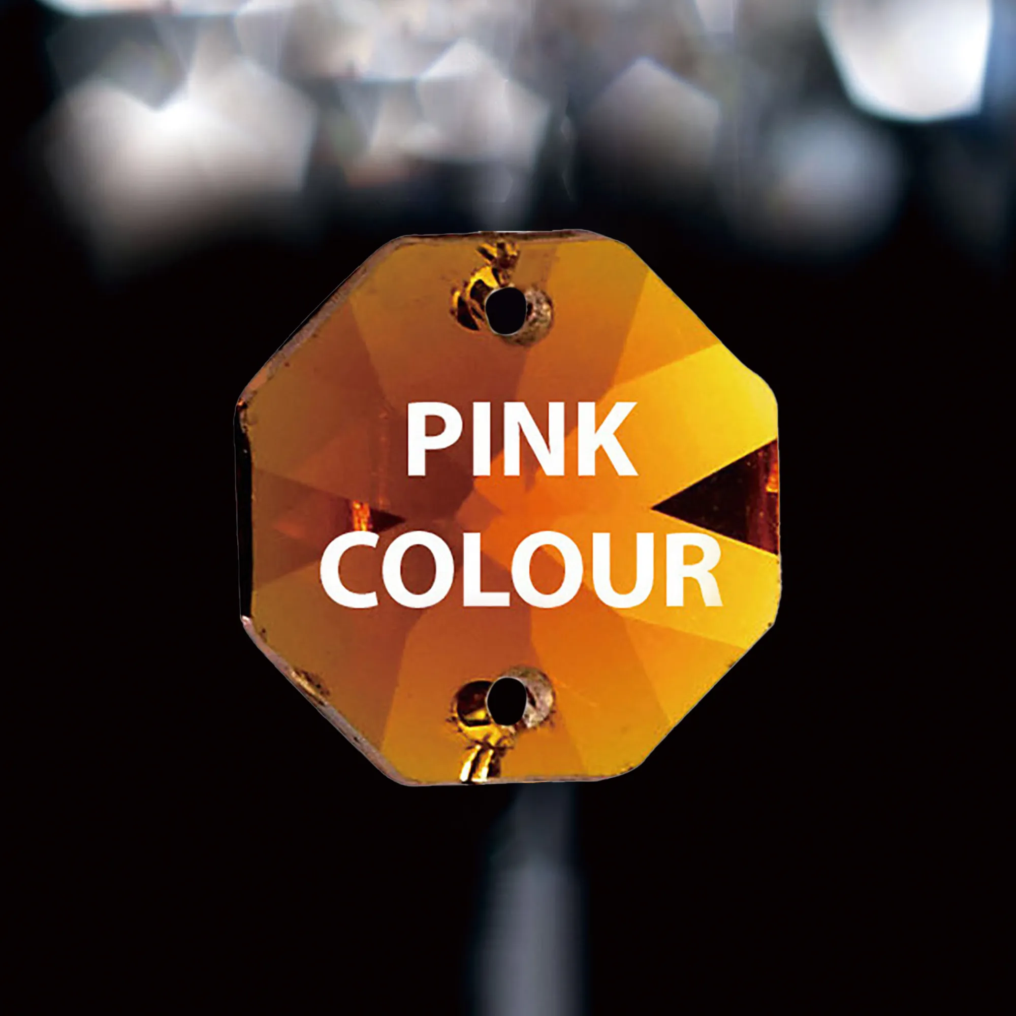 C50007 Crystal Octagon Diyas Crystal Octagon Without Ring 14mm ...