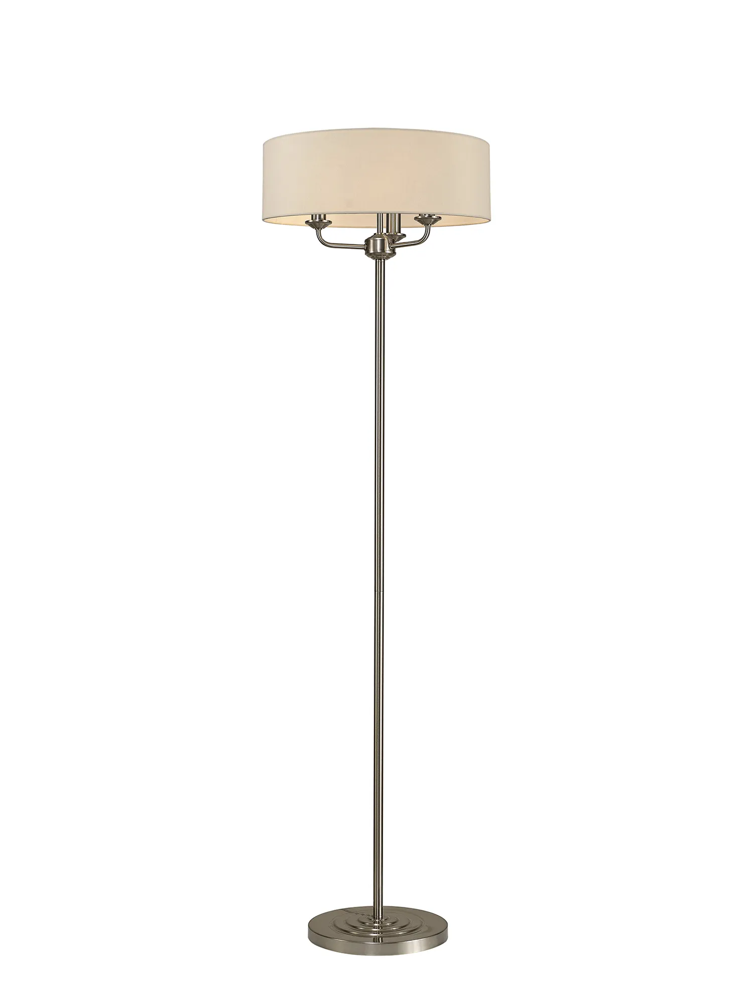 DK0924 Banyan SN IV Deco Banyan 45cm 3 Light Floor Lamp Satin Nickel ...