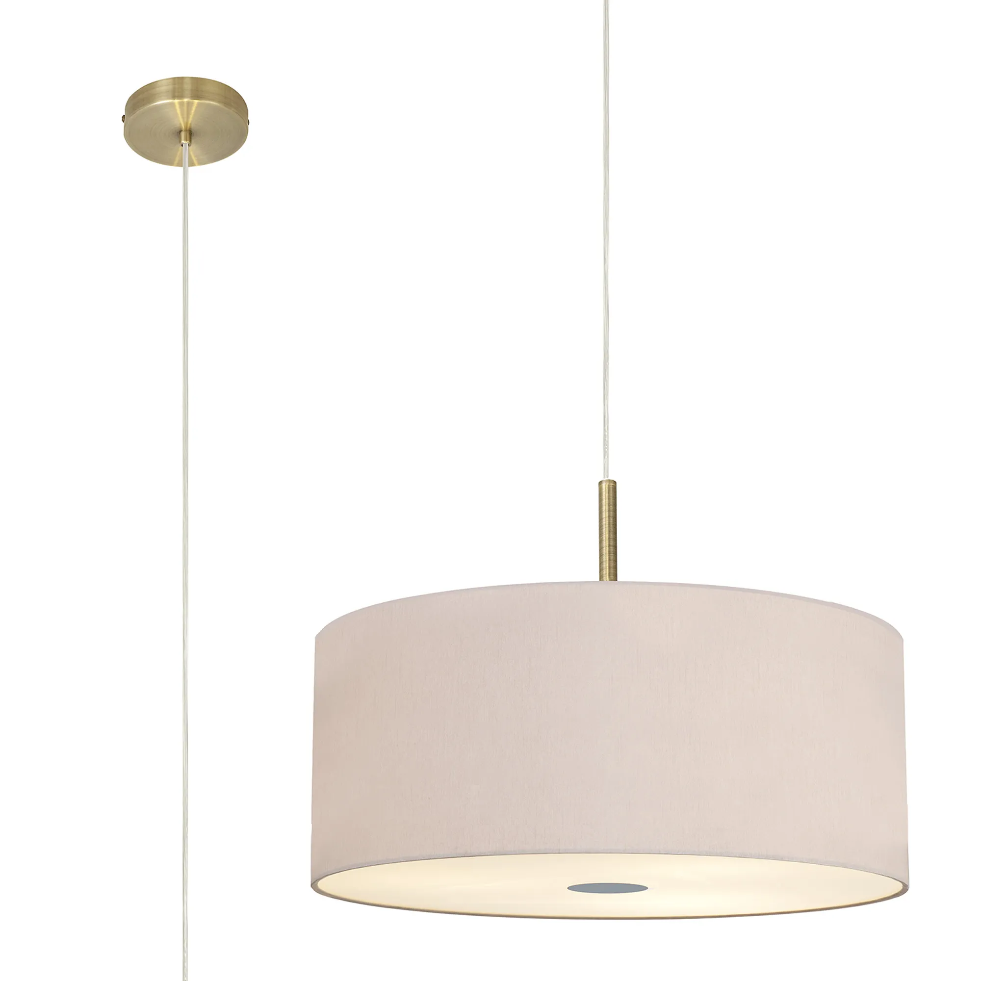 DK0518 Baymont AB NU Deco Baymont 60cm 5 Light Pendant Antique Brass ...
