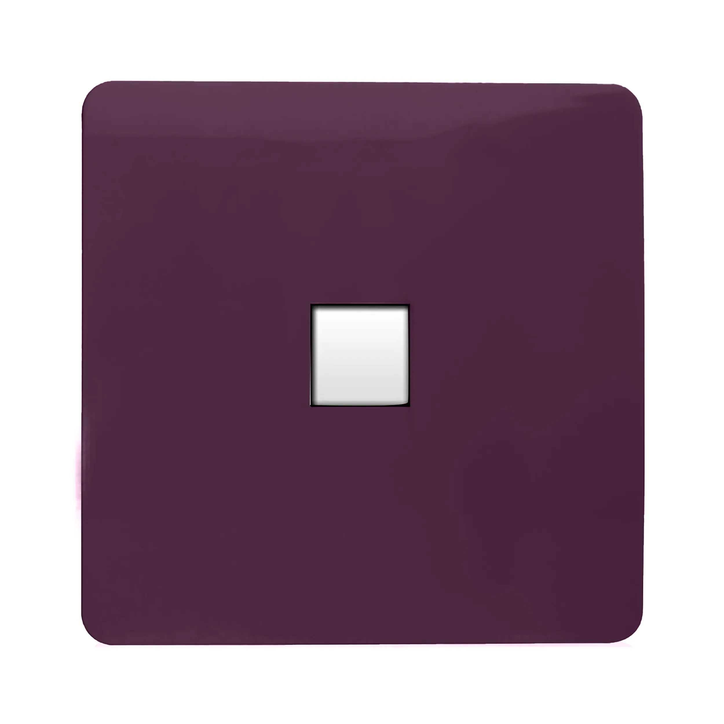 ART-PCPL Plum Trendi Single PC Ethernet Cat 5 & 6 Data Outlet Plum ...