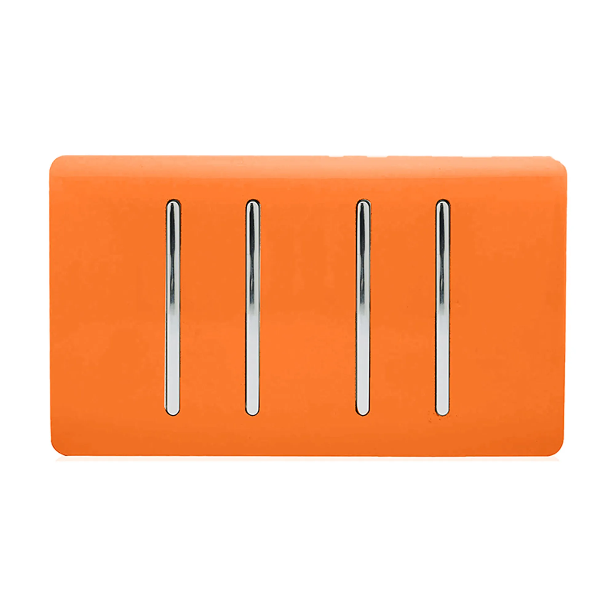 ART-SS44OR Orange Trendi 4 Gang 2 Way Rocker Light Switch 10AX Twin ...