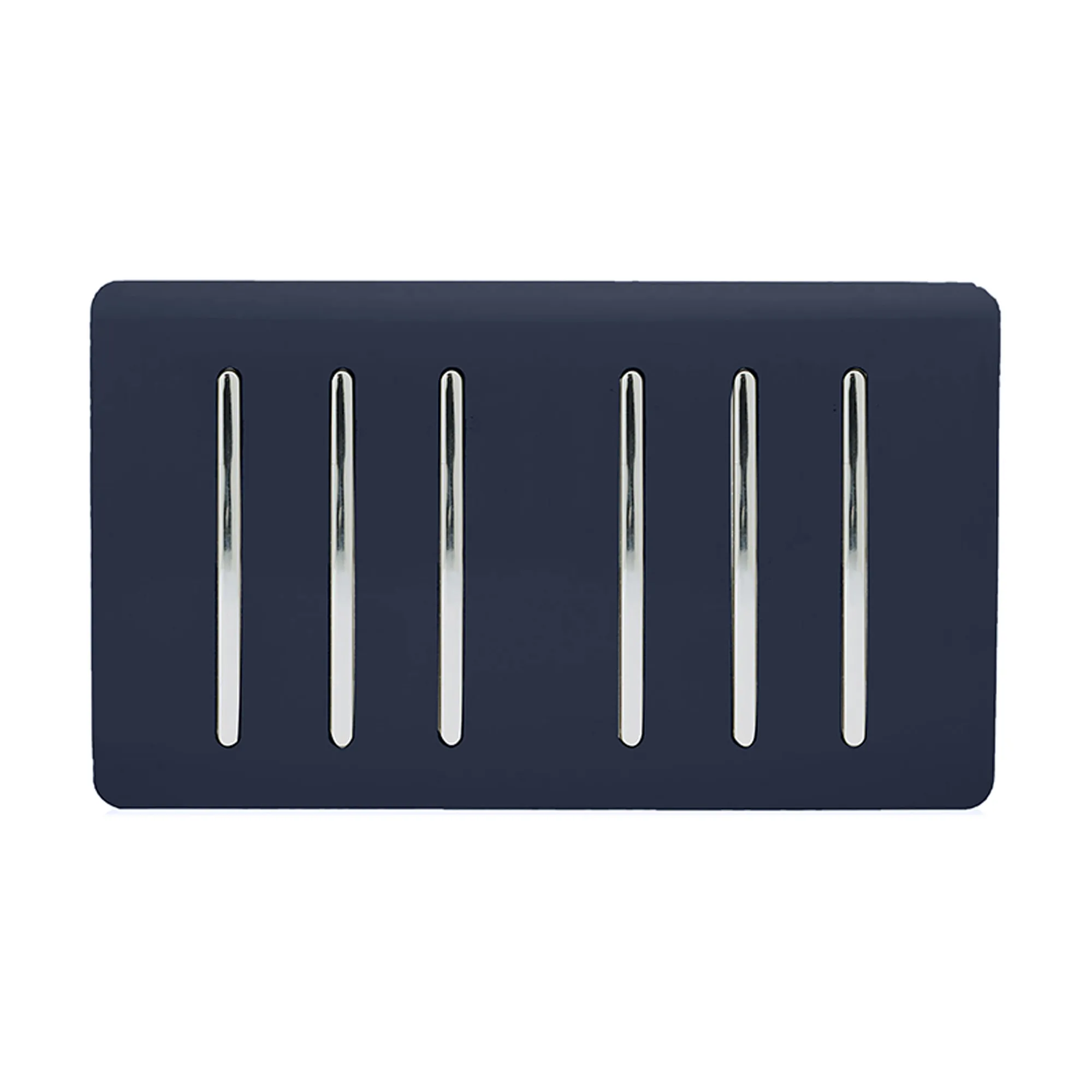 ART-SS66NV Navy Blue Trendi 6 Gang 2 Way Rocker Light Switch 10AX Twin ...