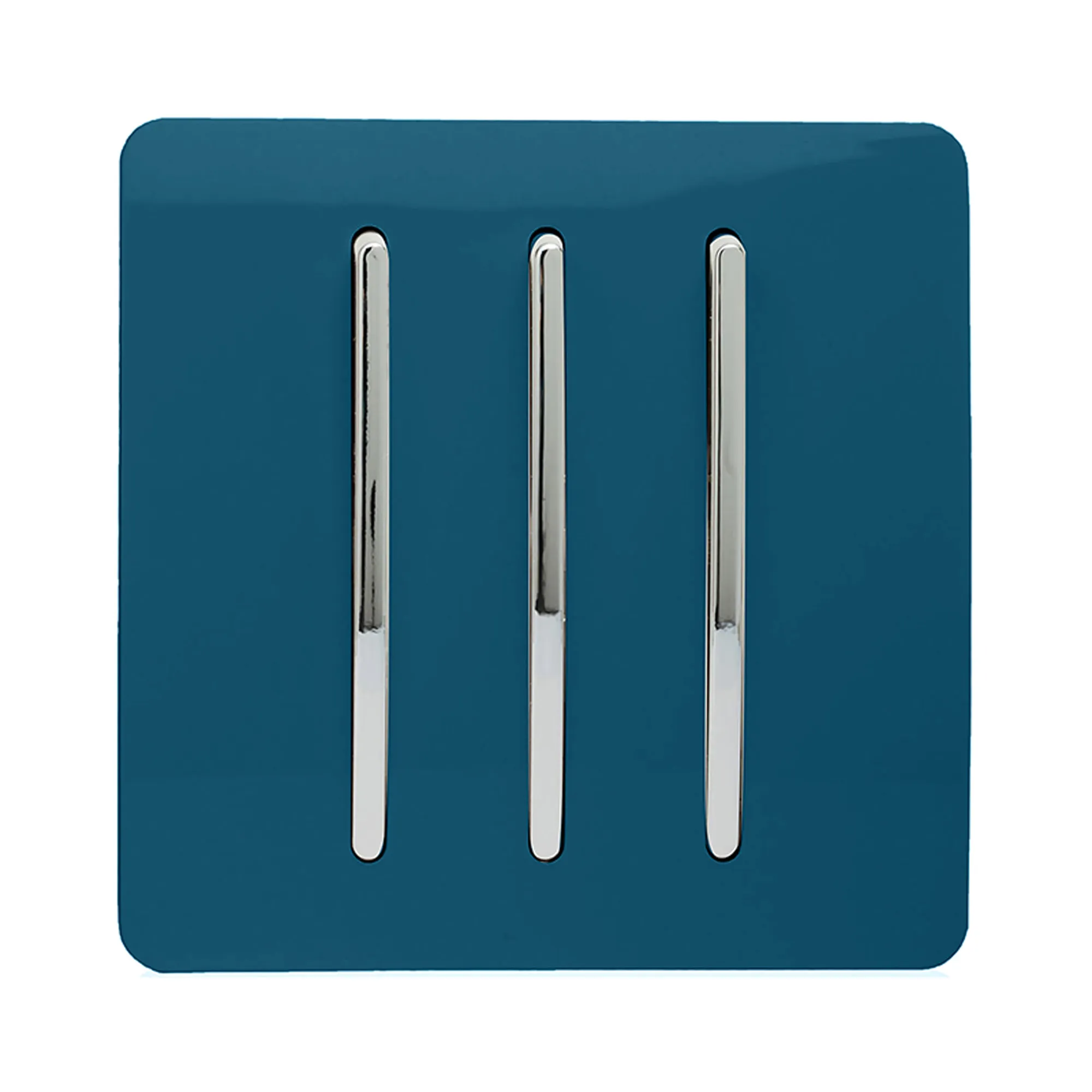 ART-SS6MD Midnight Blue Trendi 3 Gang 2 Way Rocker Light Switch 10AX ...