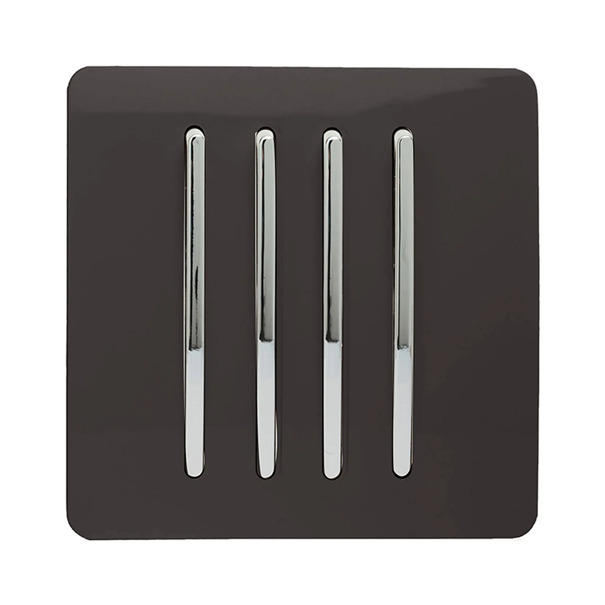 ART-SS8DB Dark Brown Trendi 4 Gang 2 Way Rocker Light Switch 10AX Dark ...